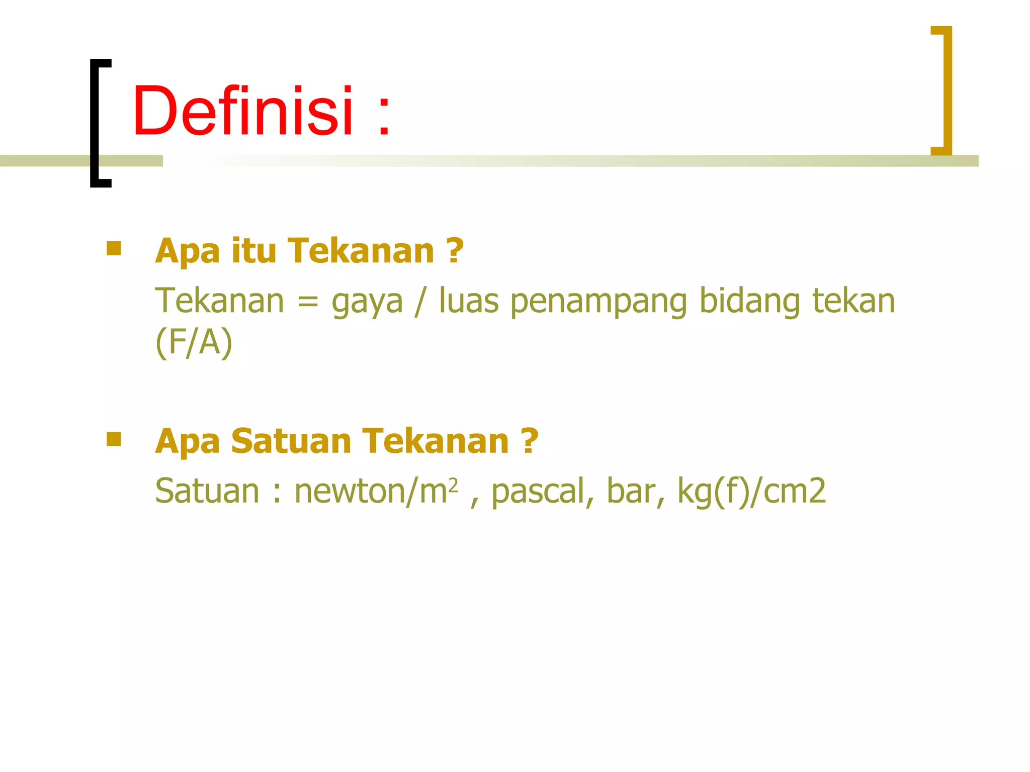 Pengukuran Tekanan | PPT