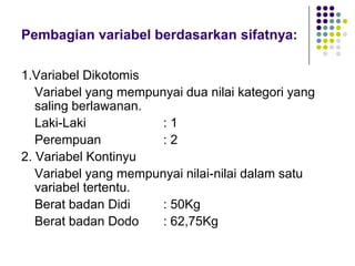 Variabel dan Definisi Operasional Variabel | PPTX