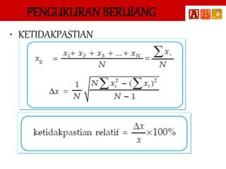 Pengukuran berulang dan angka penting x | PPT
