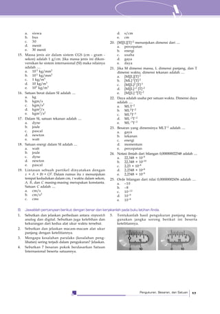 Pengukuran, besaran dan satuan | PDF