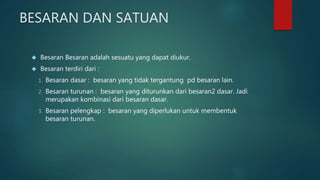 Pengukuran Besaran Listrik | PPTX
