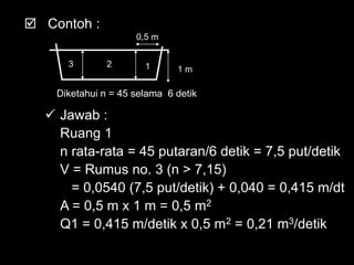 PENGUKURAN DEBIT AIR IRIGASI TANAMAN.ppt