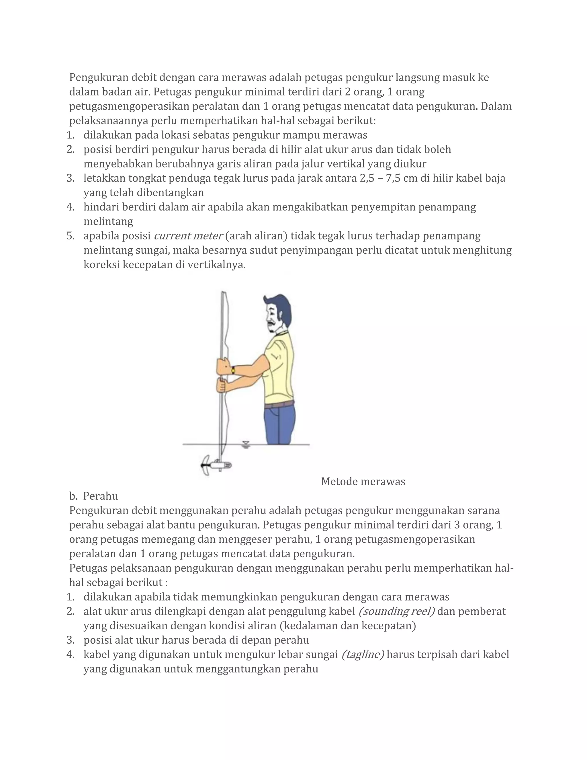 Pengukuran debit dan pengambilan | PDF