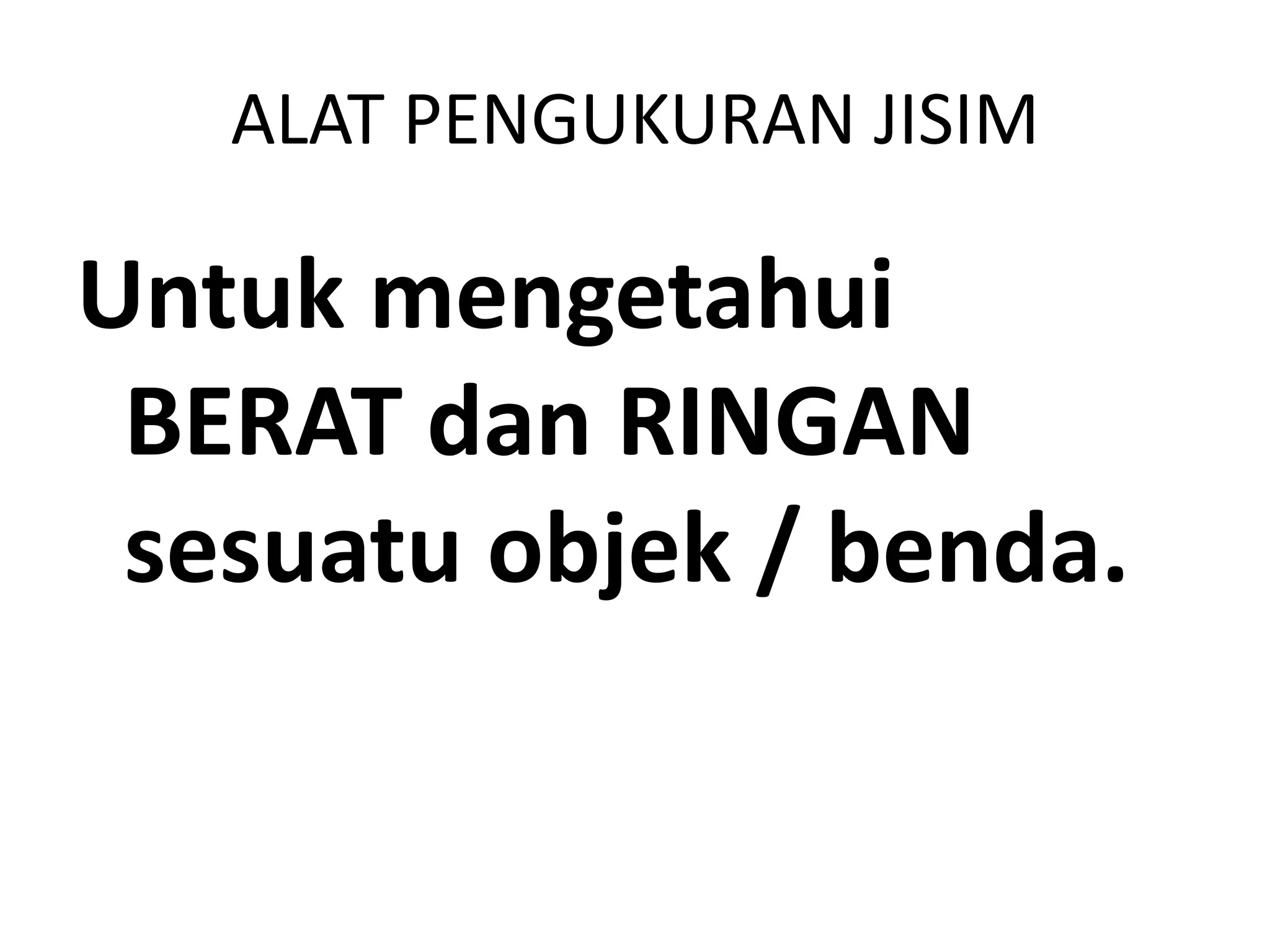 Pengukuran jisim tahun 4 | PPTX