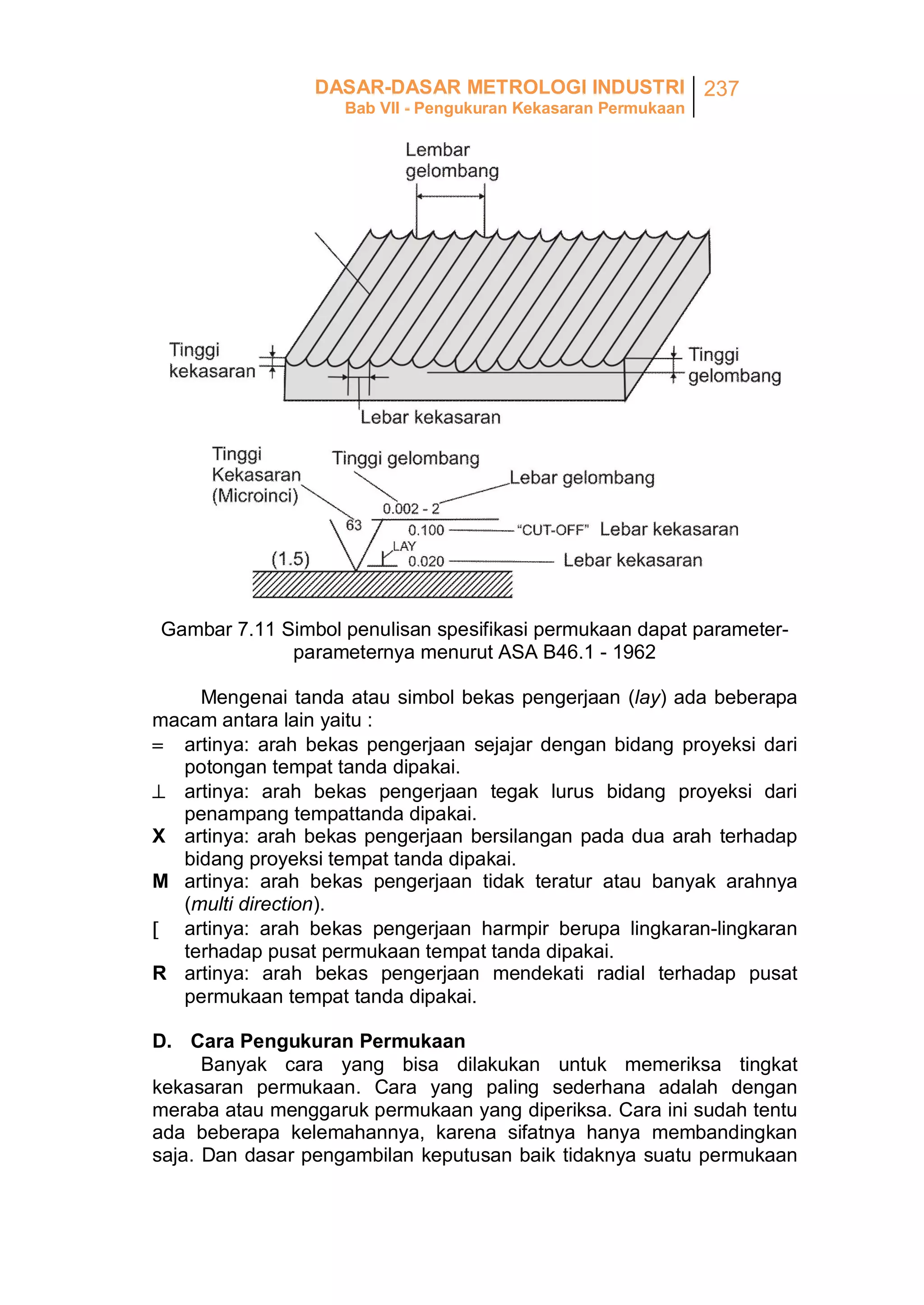 Pengukuran kekasaran permukaan bab7 | PDF