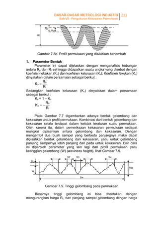 Pengukuran kekasaran permukaan bab7 | PDF