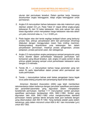 Pengukuran kekasaran permukaan bab7 | PDF