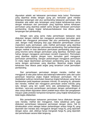 Pengukuran kekasaran permukaan bab7 | PDF