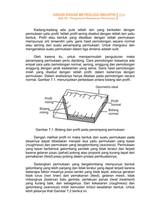 Pengukuran kekasaran permukaan bab7 | PDF