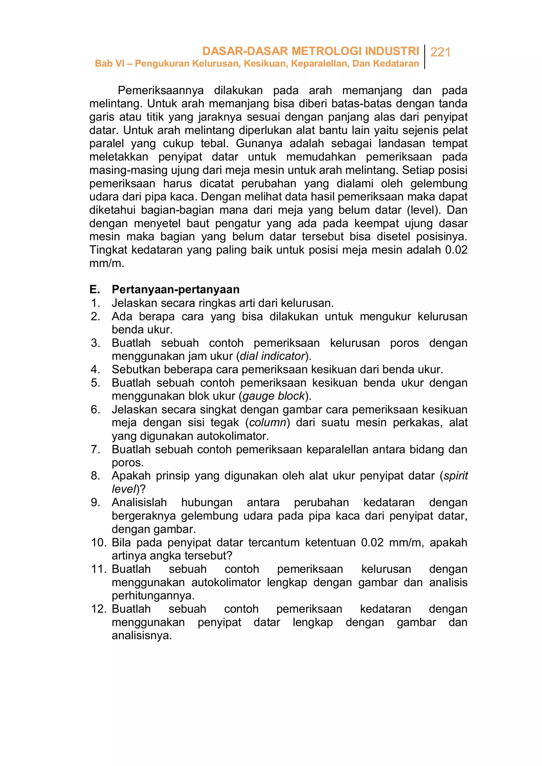 Pengukuran kelurusan bab6 | PDF