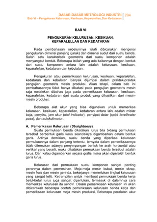 Pengukuran kelurusan bab6 | PDF