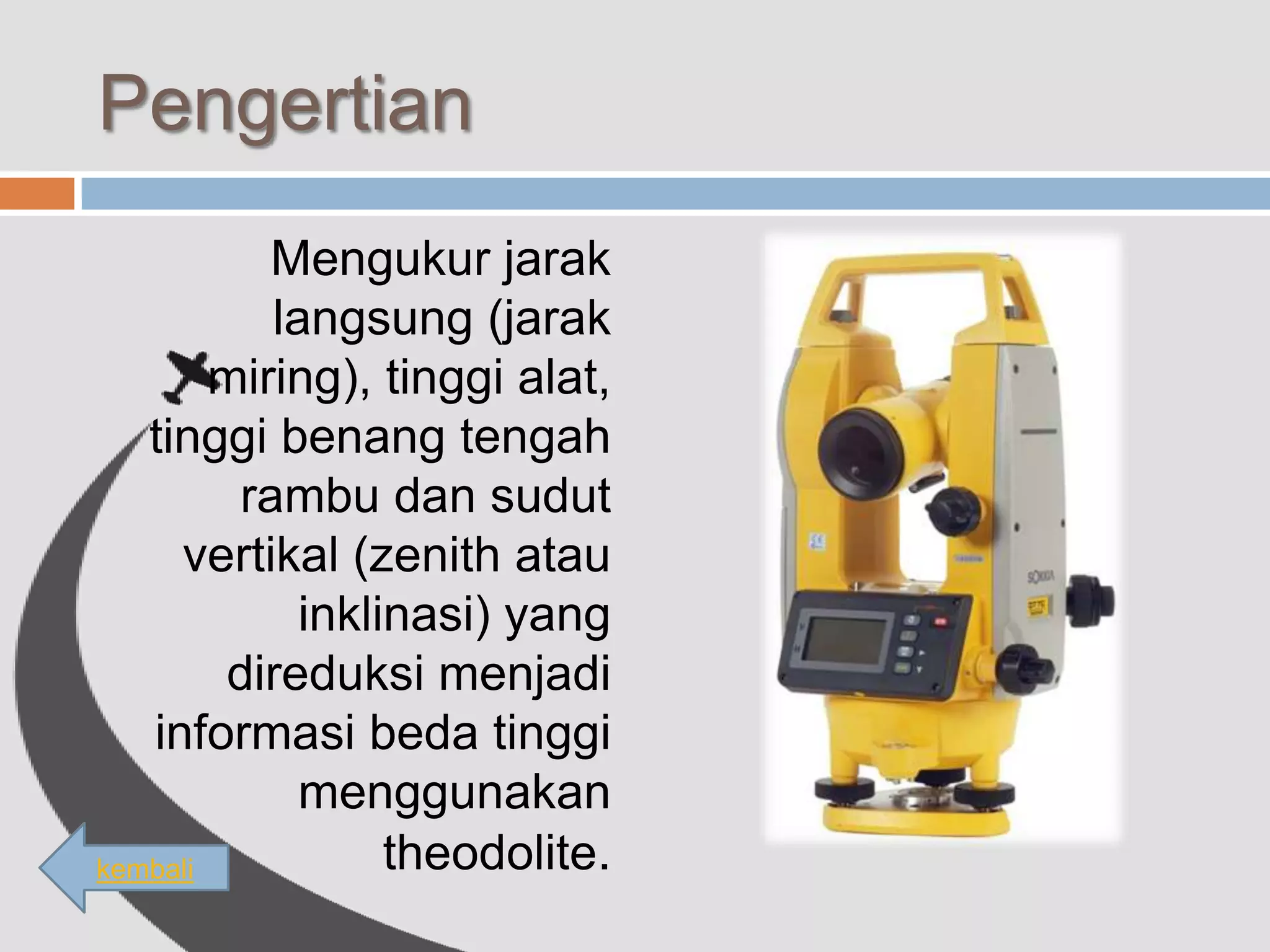 Pengukuran kerangka dasar vertikal | PPTX
