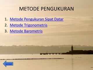 Pengukuran kerangka dasar vertikal | PPTX