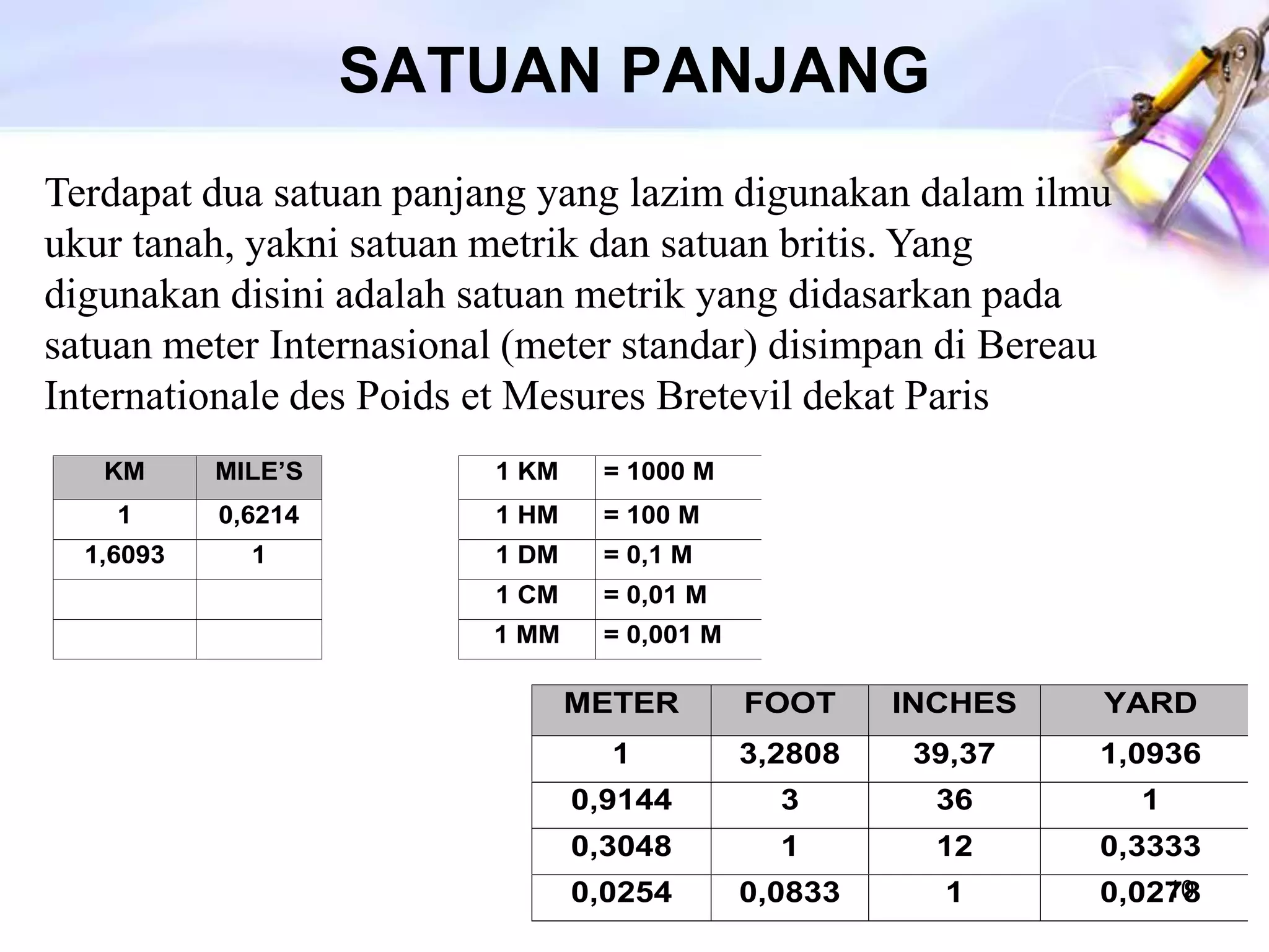 Pengukuran sipat mendatar | PPTX