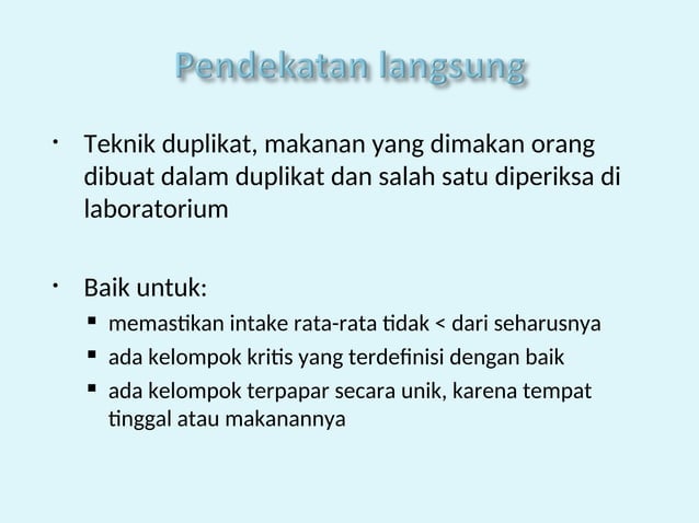 pengukuran paparan untuk kesehatan lingkungan | PPT