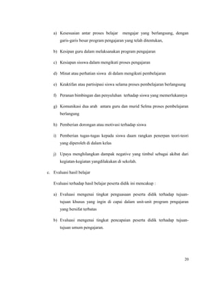 Pengukuran, penilaian dan evaluasi | DOC