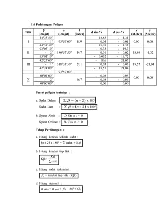 Pengukuran poligon tertutup | DOCX