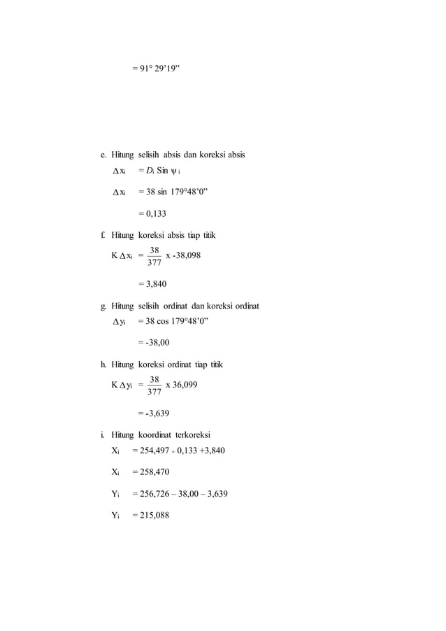 Pengukuran poligon tertutup | DOCX