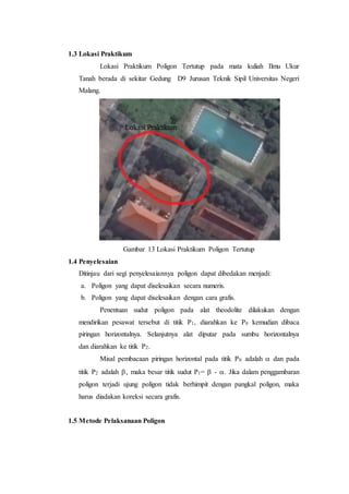 Pengukuran poligon tertutup | DOCX