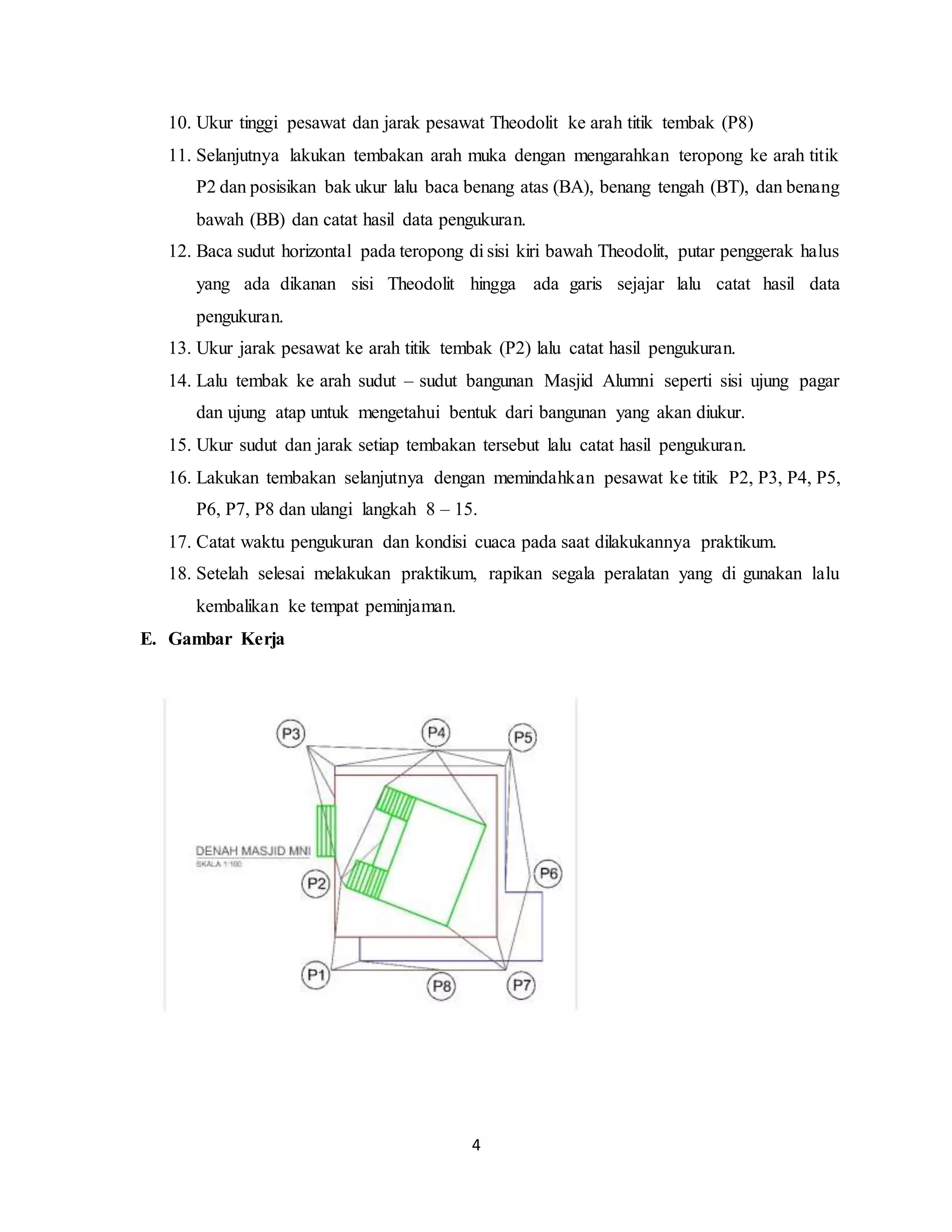 Ilmu Ukur Tanah - Pengukuran Polygon Tertutup | DOCX