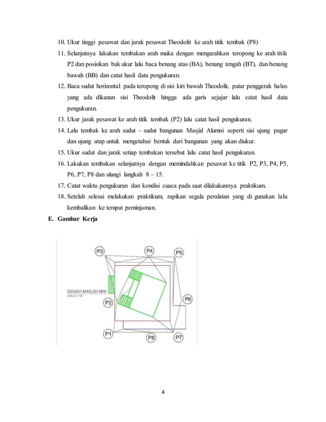 Ilmu Ukur Tanah - Pengukuran Polygon Tertutup | DOCX