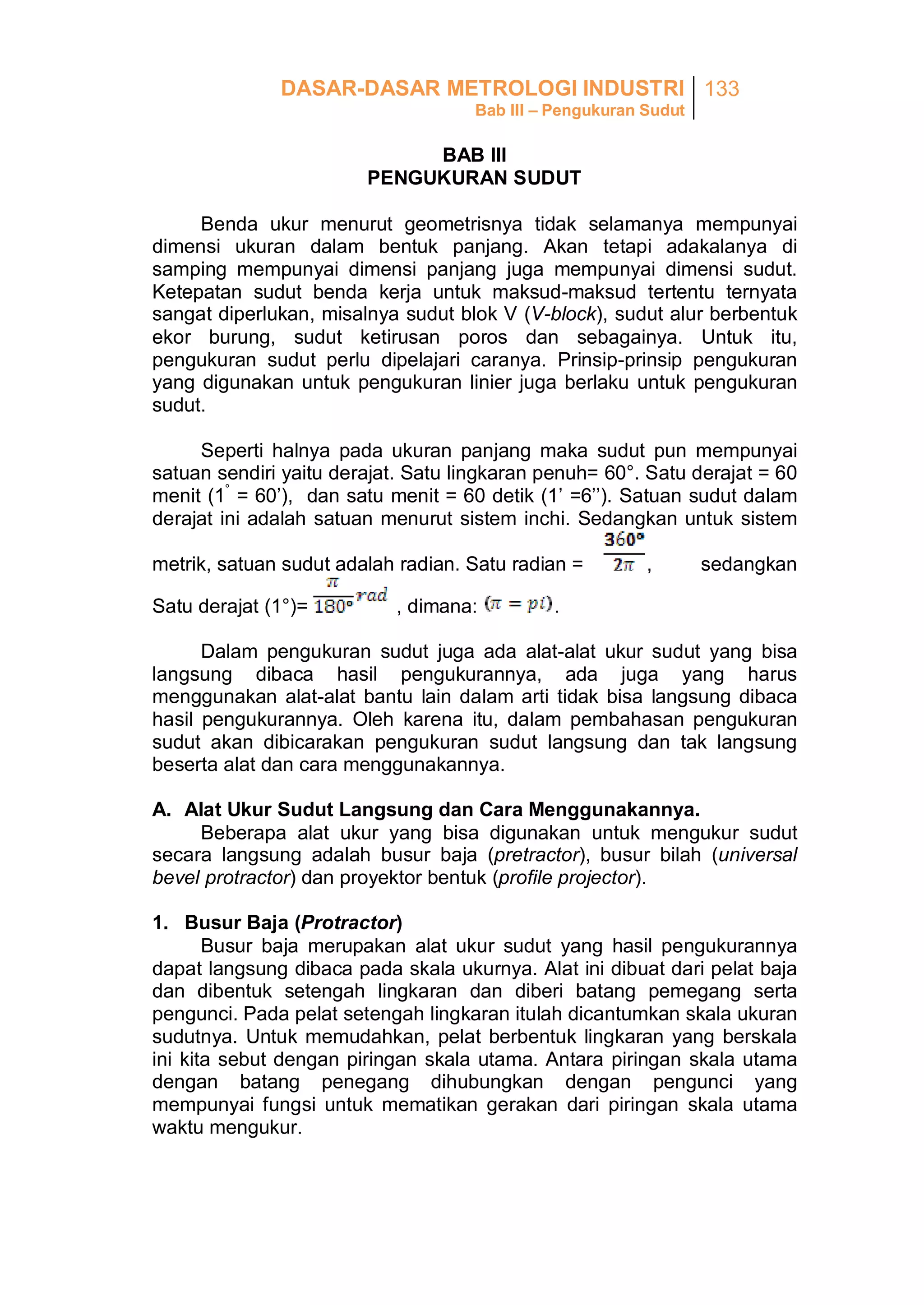 Pengukuran sudut bab3 | PDF