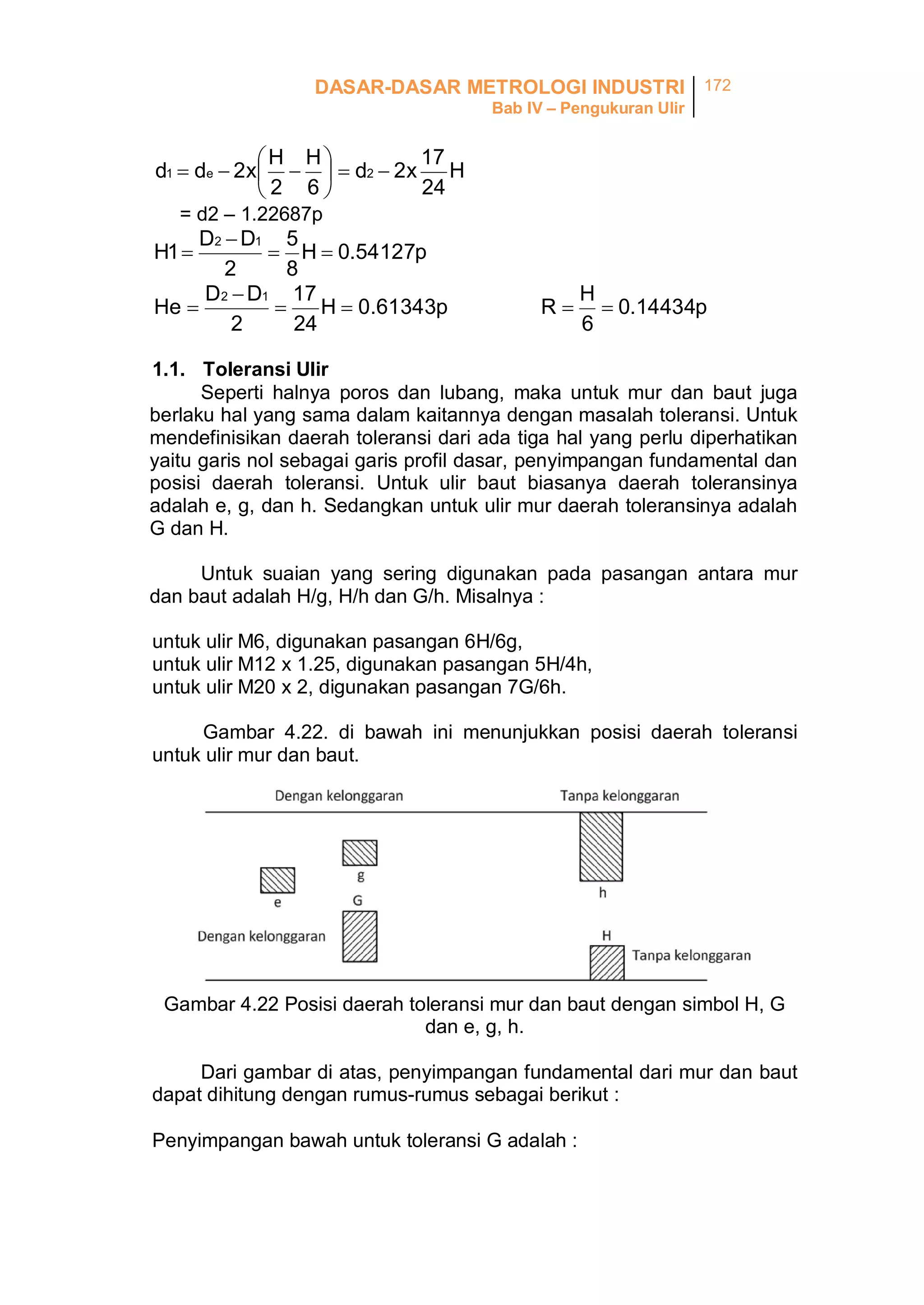 Pengukuran ulir bab4 | PDF