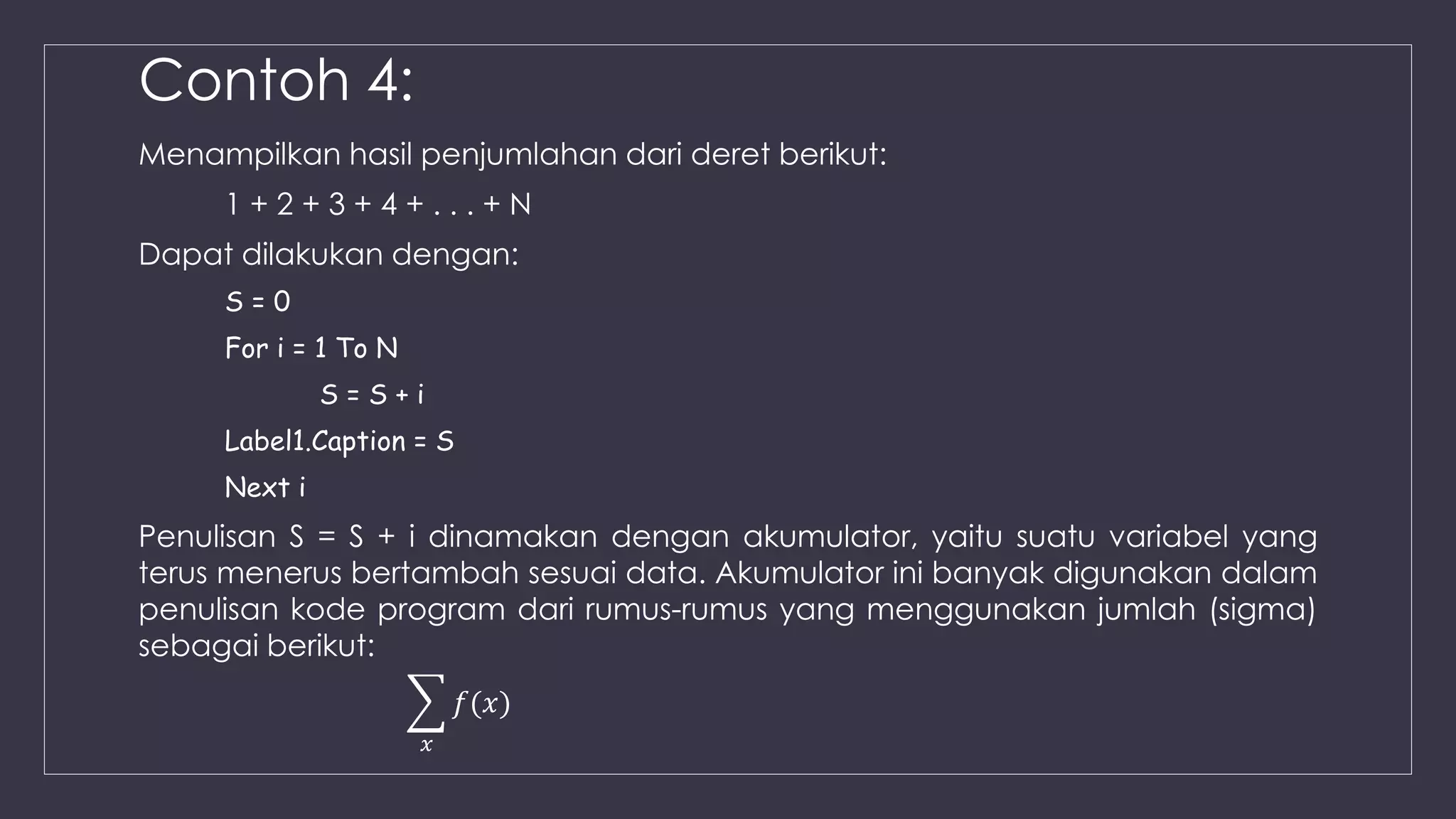 Pengulangan Visual Basic | PDF
