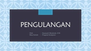 Pengulangan Visual Basic | PPT