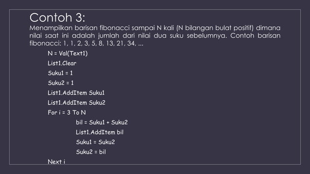 Pengulangan Visual Basic | PDF
