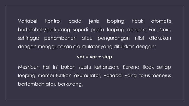 Pengulangan Visual Basic | PDF