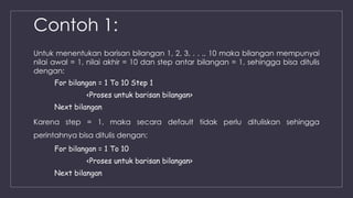 Pengulangan Visual Basic | PPT