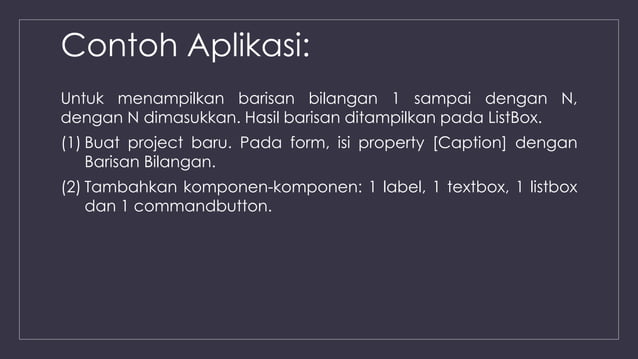 Pengulangan Visual Basic | PDF