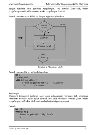 Pengulanganwhilealgoritma | PDF | Free Download