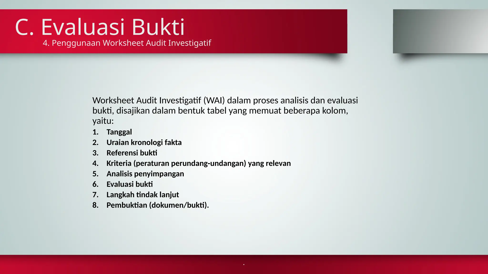 Pengumpulan dan Evaluasi Bukti audit.pptx