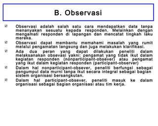 Instrumen Pengumpulan Data | PPT