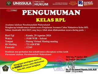 PENGUMUMAN ASESMENT KELAS RPL.pdf............................. | PPT
