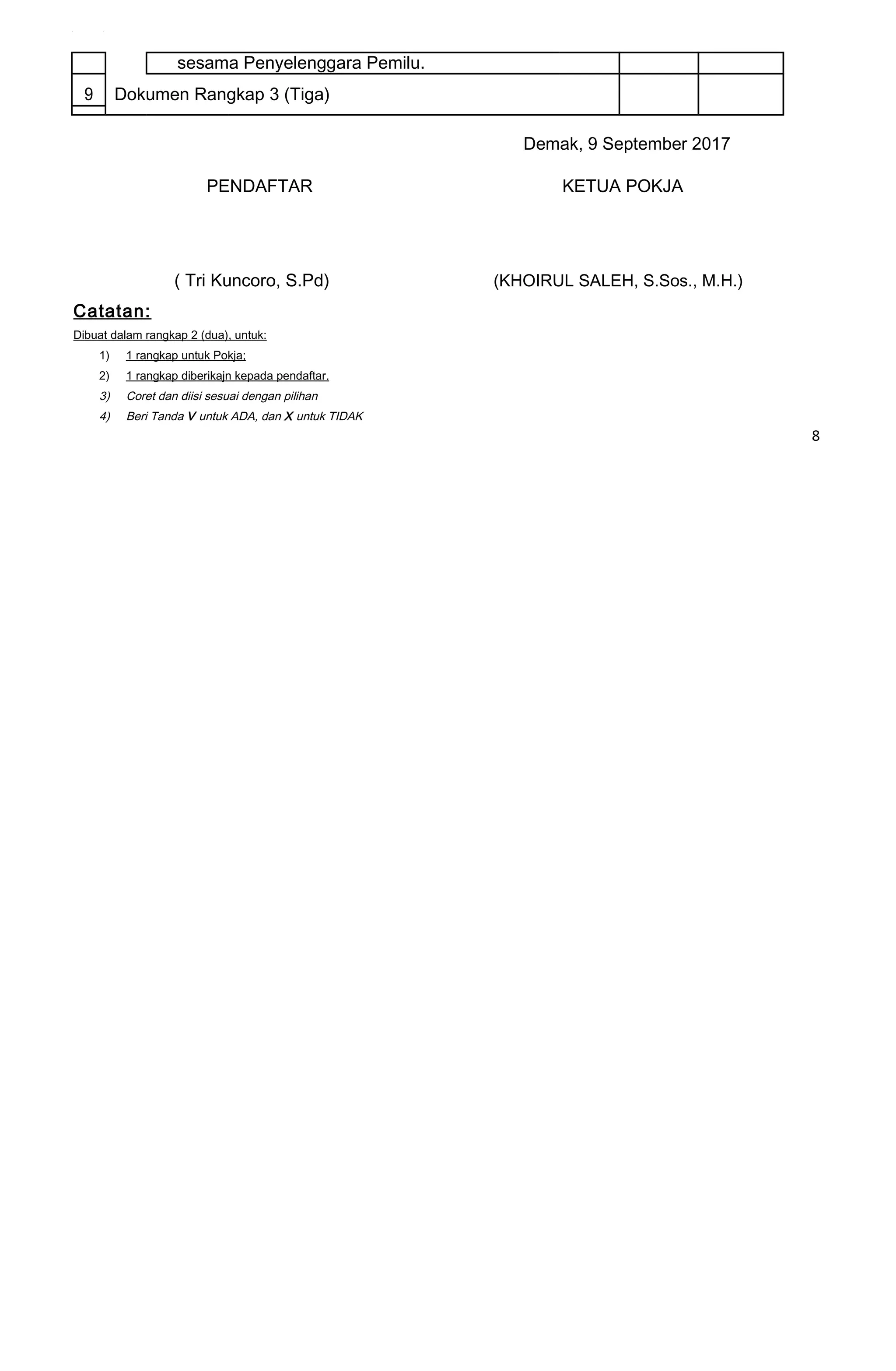 Pengumuman dan formulir panwas kecamatan(1) | PDF