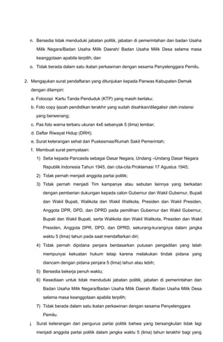 Pengumuman dan formulir panwas kecamatan(1) | PDF