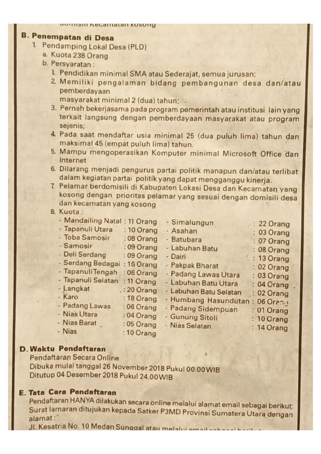 Pengumuman pld | PDF