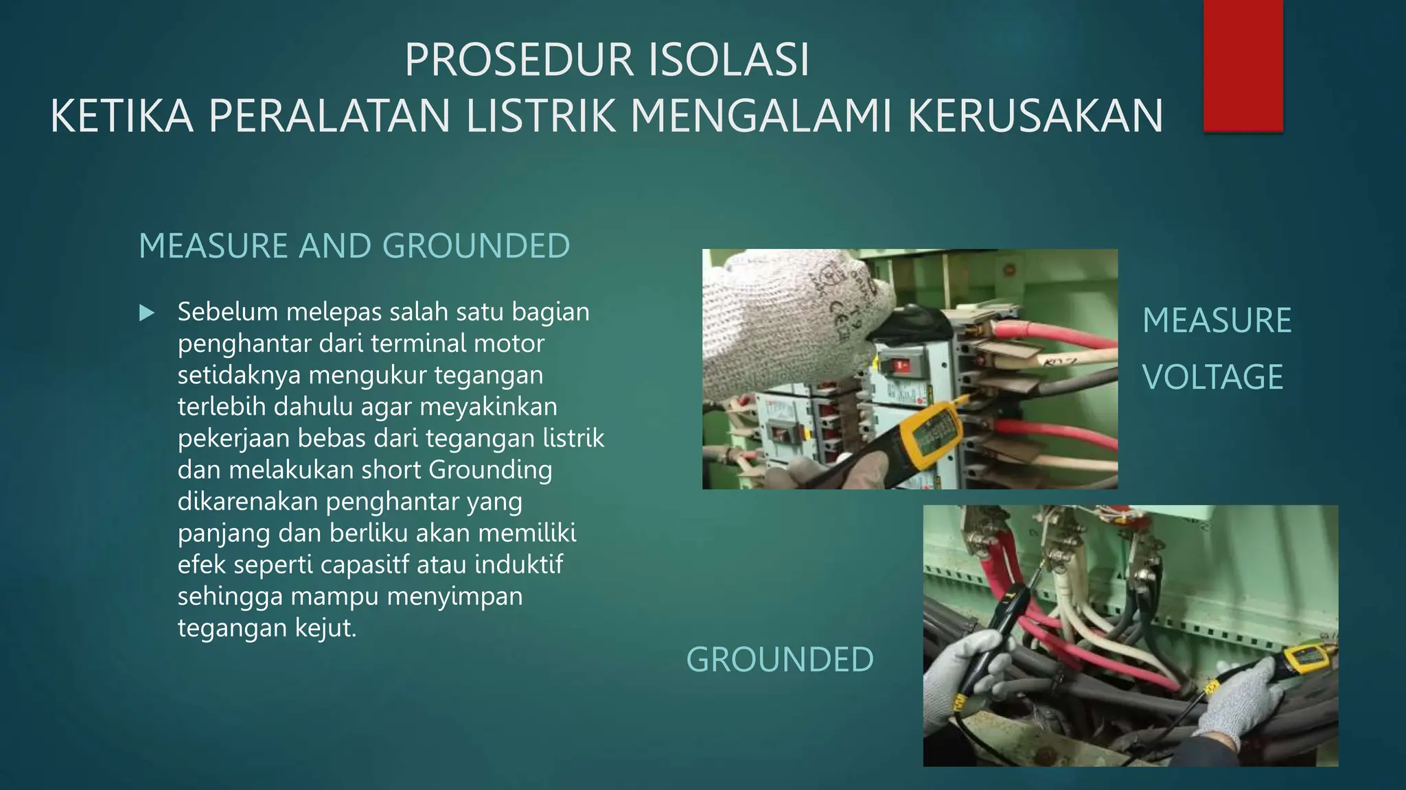 PENGUNAAN SECARA AMAN DAN PENGOPRASIAN PERALATAN LISTRIK PROSEDUR ...