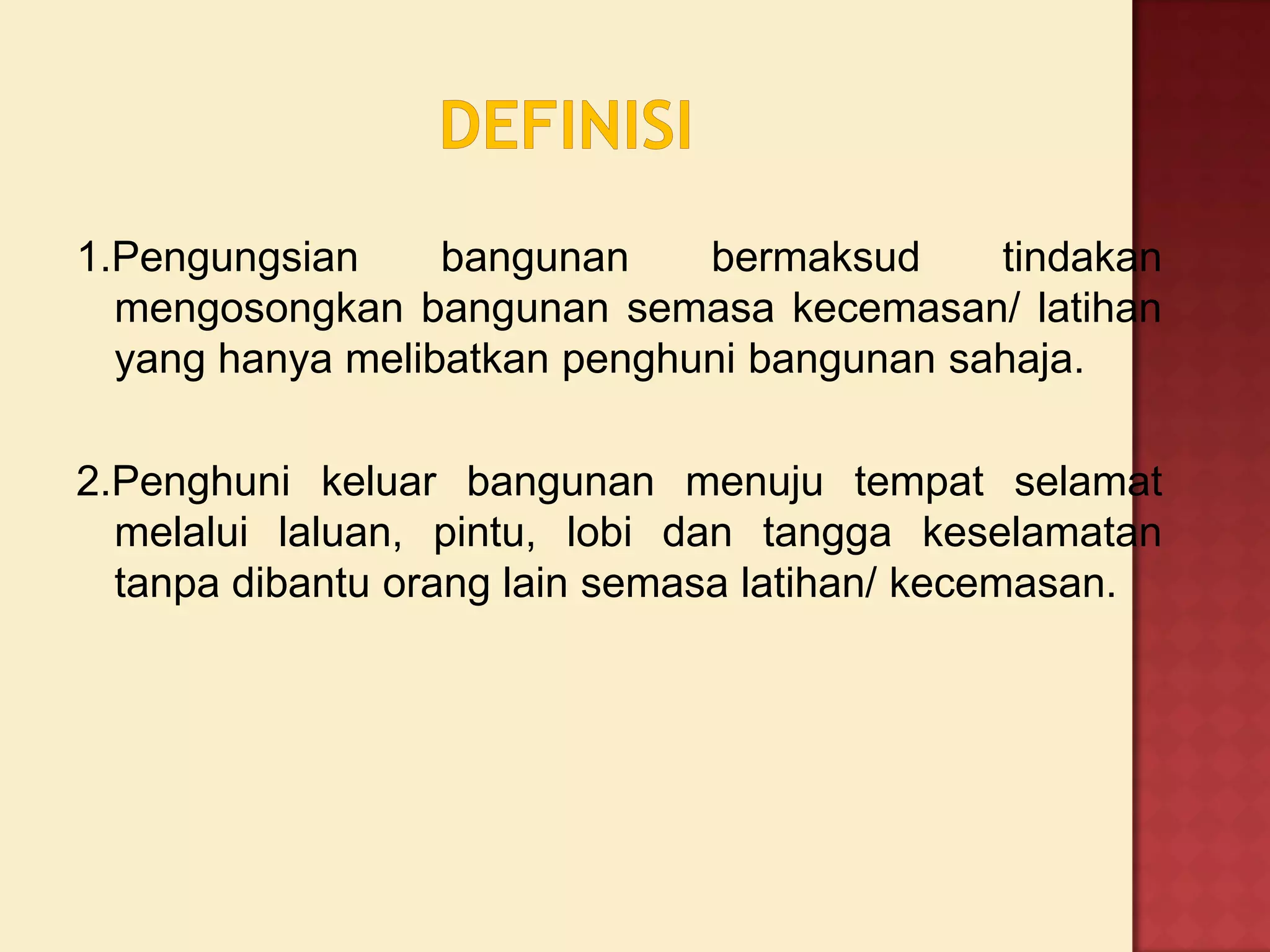 Pengungsian bangunan (fsat) | PDF