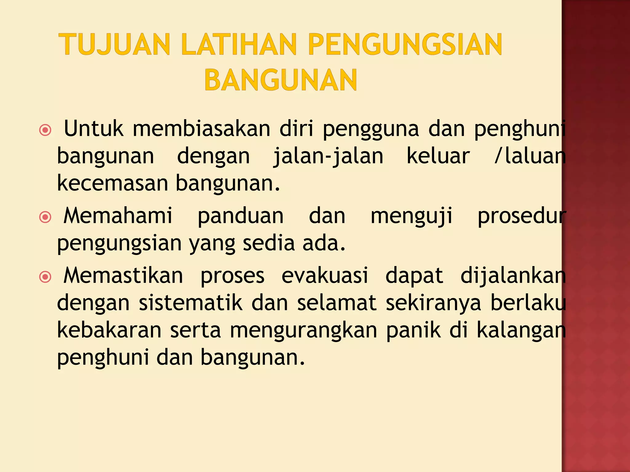 Pengungsian bangunan (fsat) | PDF