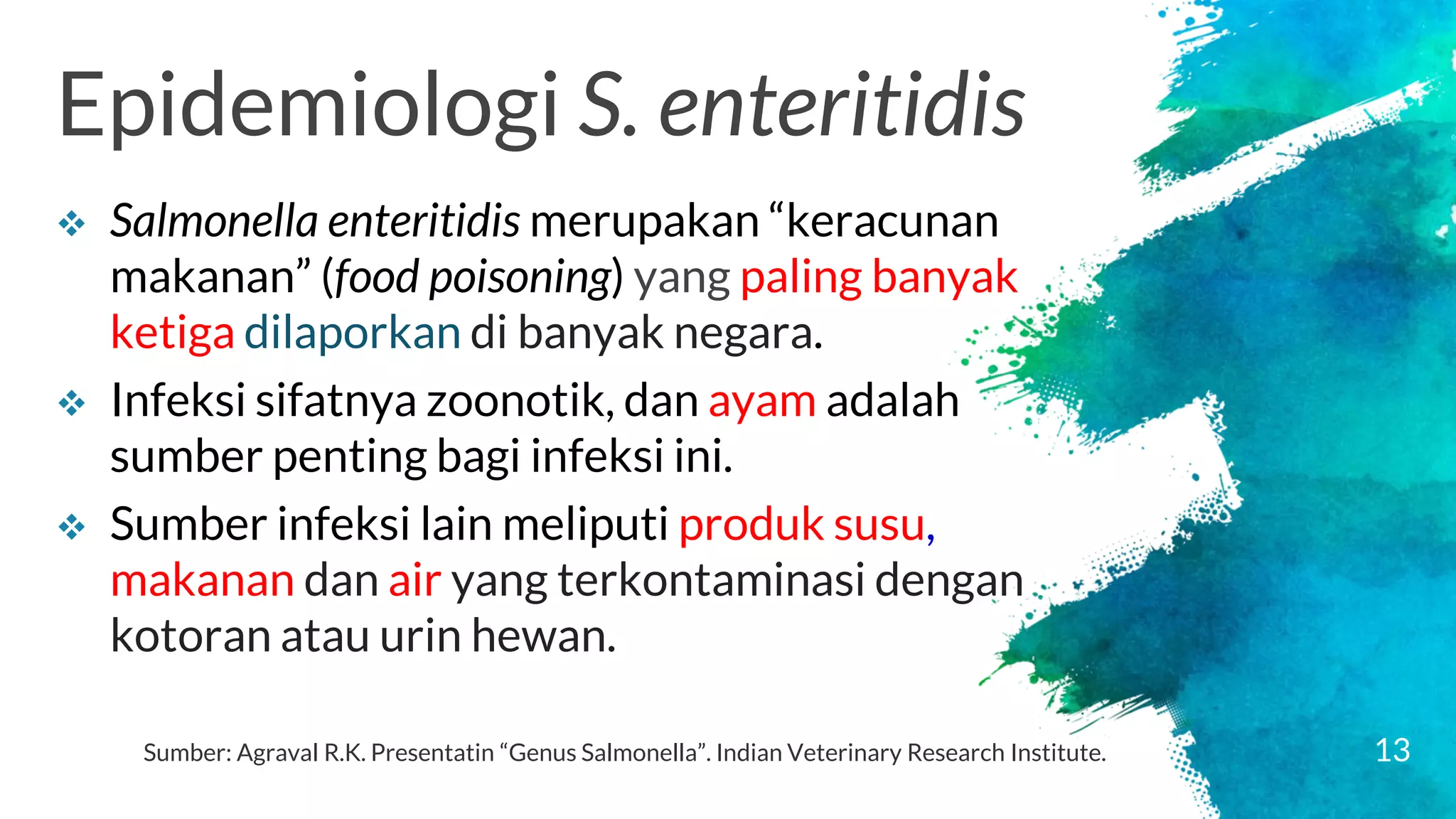 Pengurangan Risiko Salmonella Enteritidis Pada Ayam Petelur ...