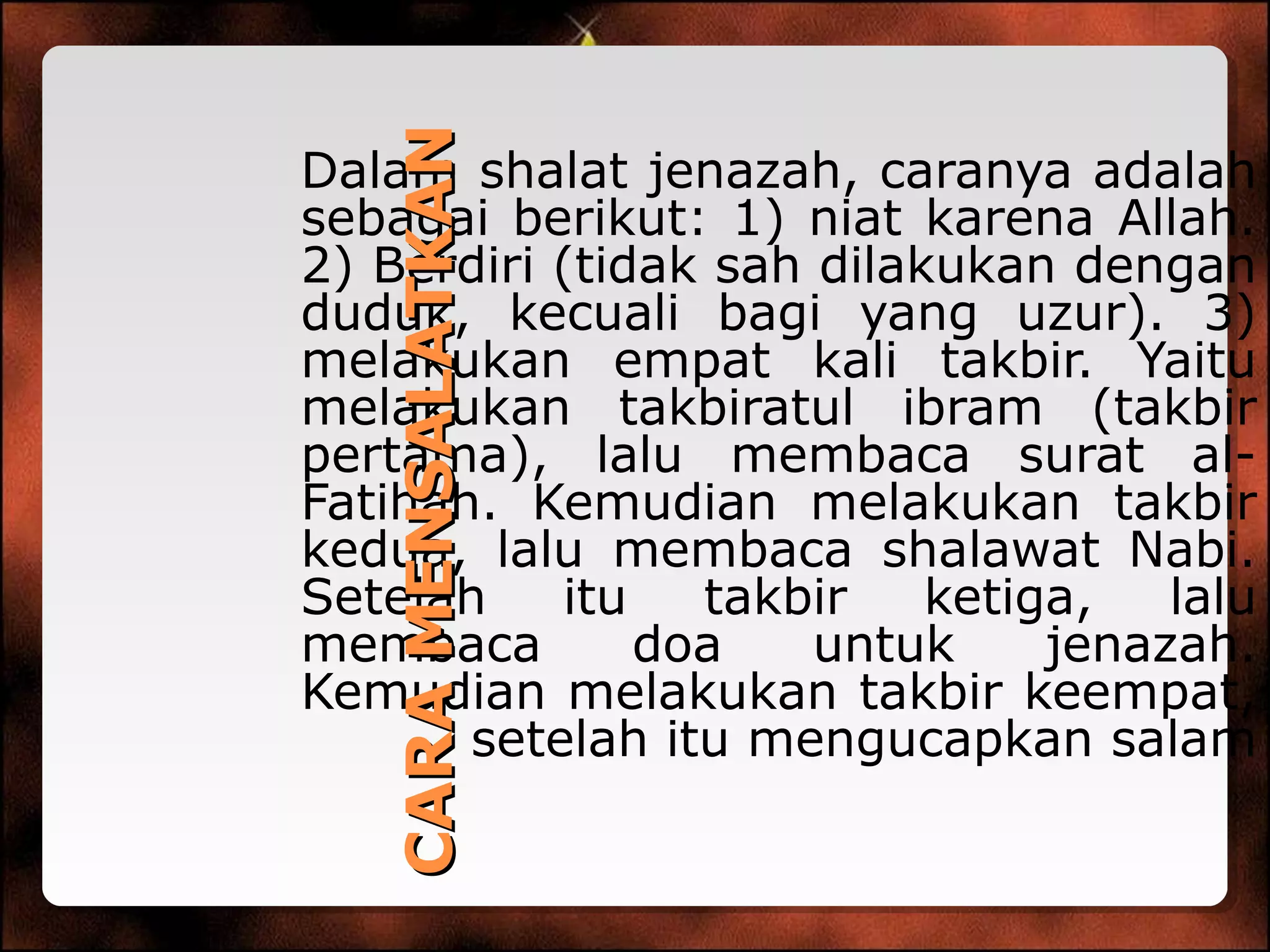 Pengurusan jenazah | PPT