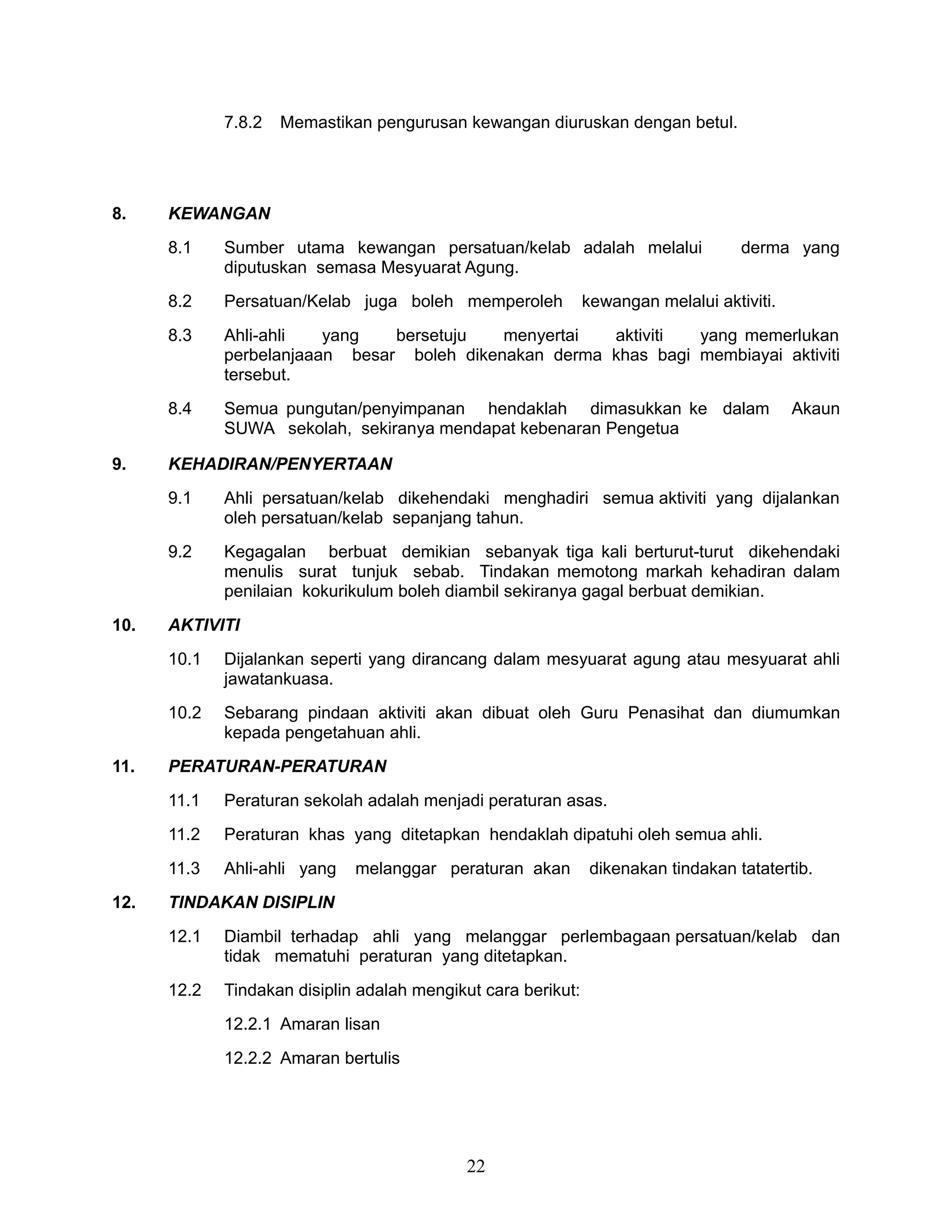 Pengurusan persatuan-dan-kelab | PDF
