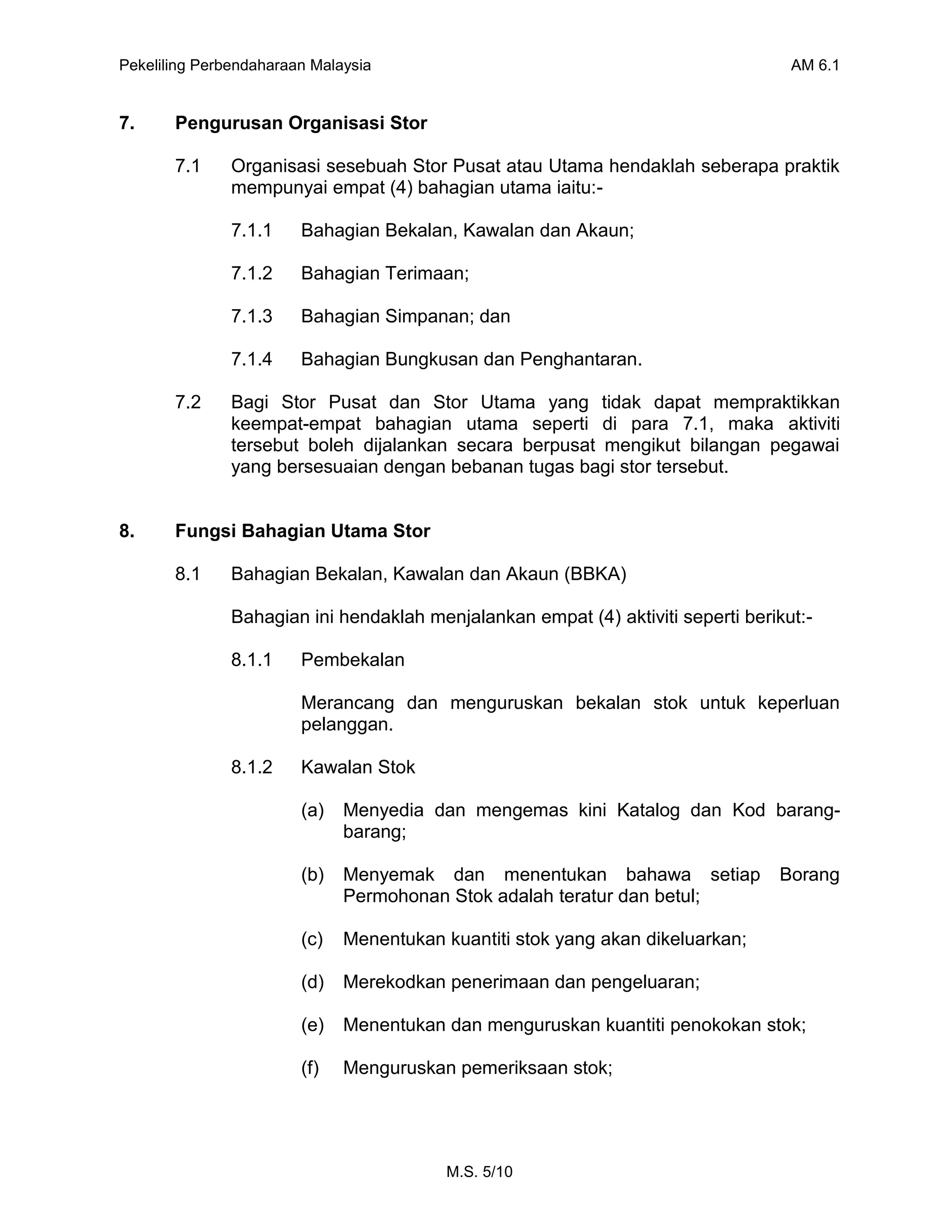 Pengurusan stor-am-6-23042018 | PDF