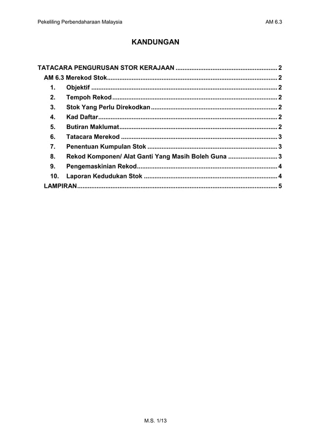 Pengurusan stor-am-6-23042018 | PDF