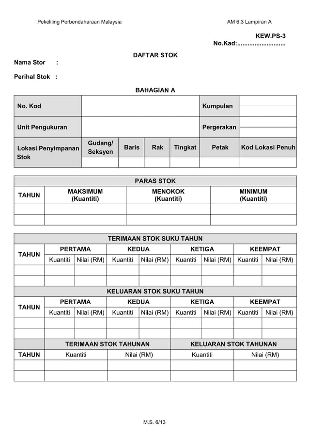 Pengurusan stor-am-6-23042018 | PDF