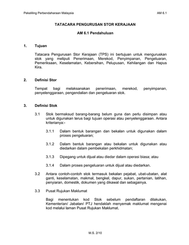 Pengurusan stor-am-6-23042018 | PDF
